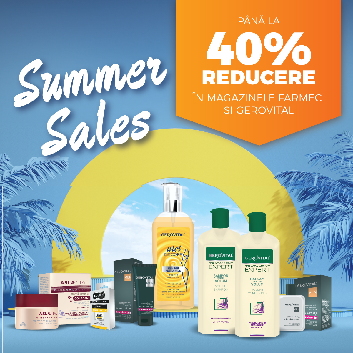 Promoțiile lunii în magazinele Farmec și Gerovital — FARMEC