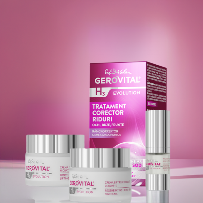 Set Cadou Gerovital H3 Evolution: Cremă de lift de zi, Tratament ...