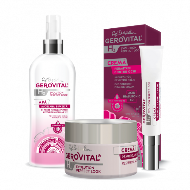 Set Cadou Antirid și Fermitate Gerovital H3 Evolution Perfect Look ...