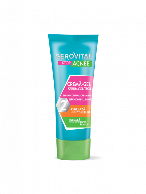 Cremă Sebum Control Matifiantă | Gerovital Stop Acnee