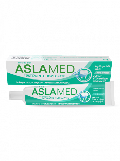 Pastă de dinți fără mentol și SLS – tratamente homeopate | AslaMed