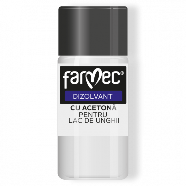 Dizolvant cu acetonă – îndepărtare rapidă a lacului de unghii