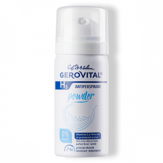 Deodorant Antiperspirant Powder Gerovital H3 Deodorante | Farmec
