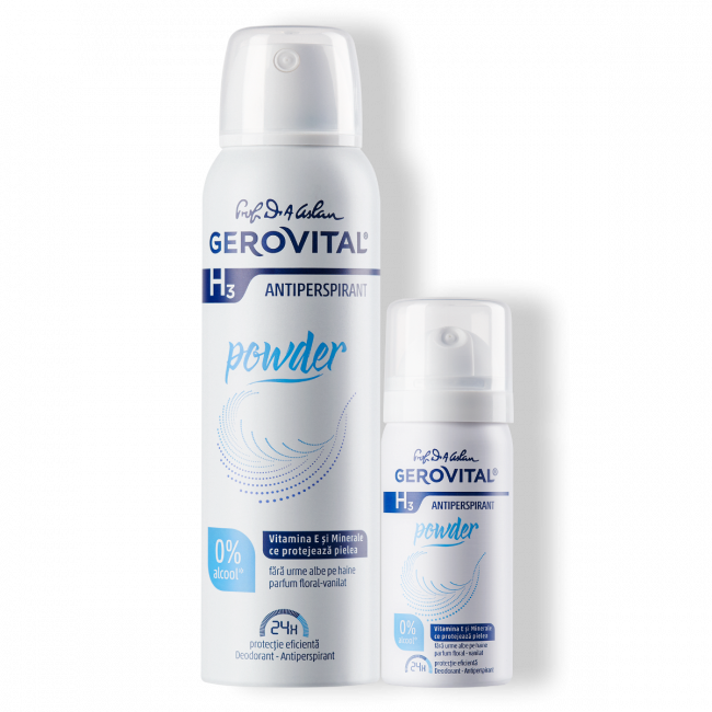 Deodorant Antiperspirant Powder Gerovital H3 Deodorante | Farmec