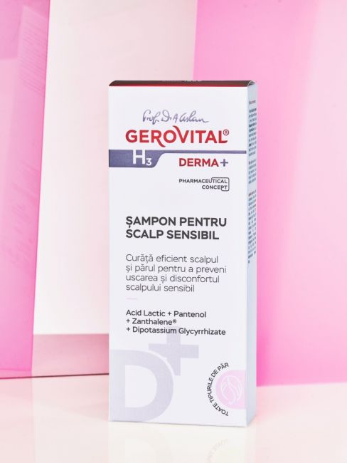 Șampon pentru scalp sensibil - Gerovital H3 Derma+ - Farmec Șampon pentru scalp sensibil - Gerovital H3 Derma+ - Farmec