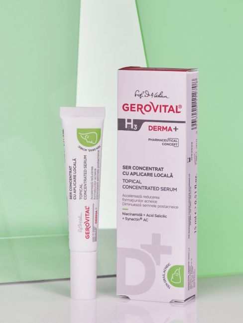 Ser cu acid salicilic pentru imperfecțiuni | Gerovital H3 Derma+