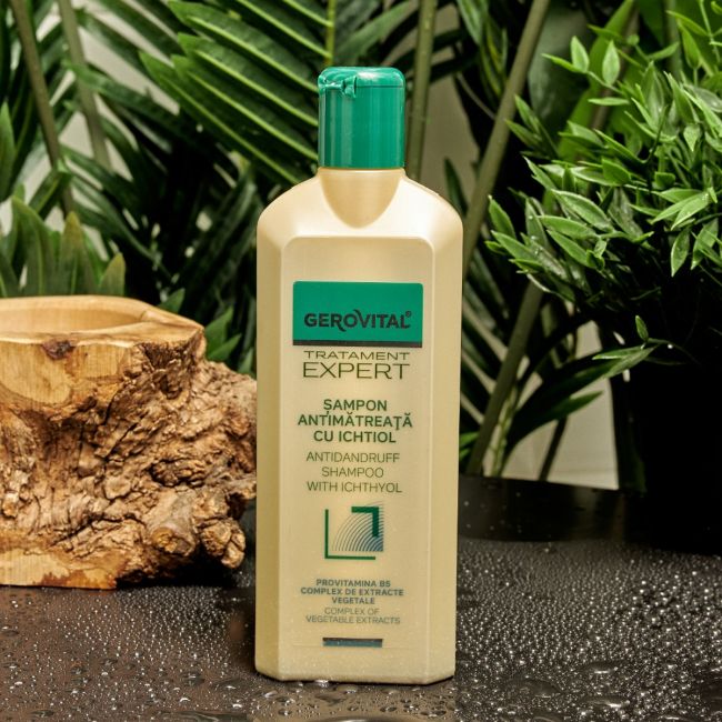 Șampon Antimătreață cu Ichtiol | Gerovital Tratament Expert